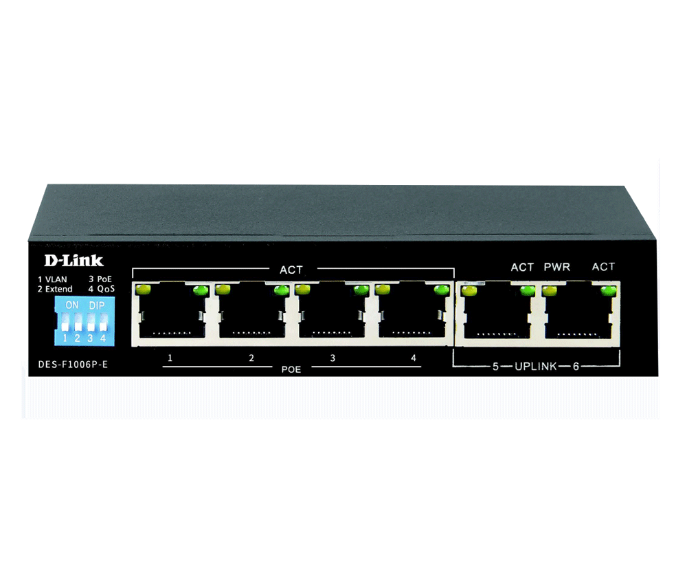 Dlink POE Switch 6 Port 10/100 Unmanaged Dlink DES-F1006P in Kuwait – Stckwt